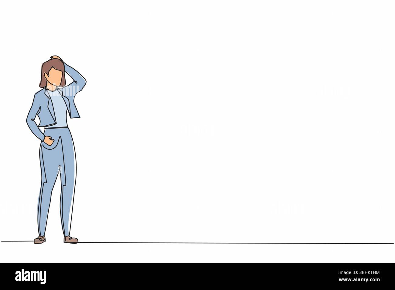 Woman mistake forgot memory Stock Vector Images - Alamy