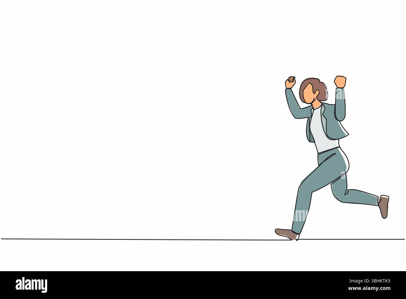 Stressed woman rushing work in hi-res stock photography and images - Alamy