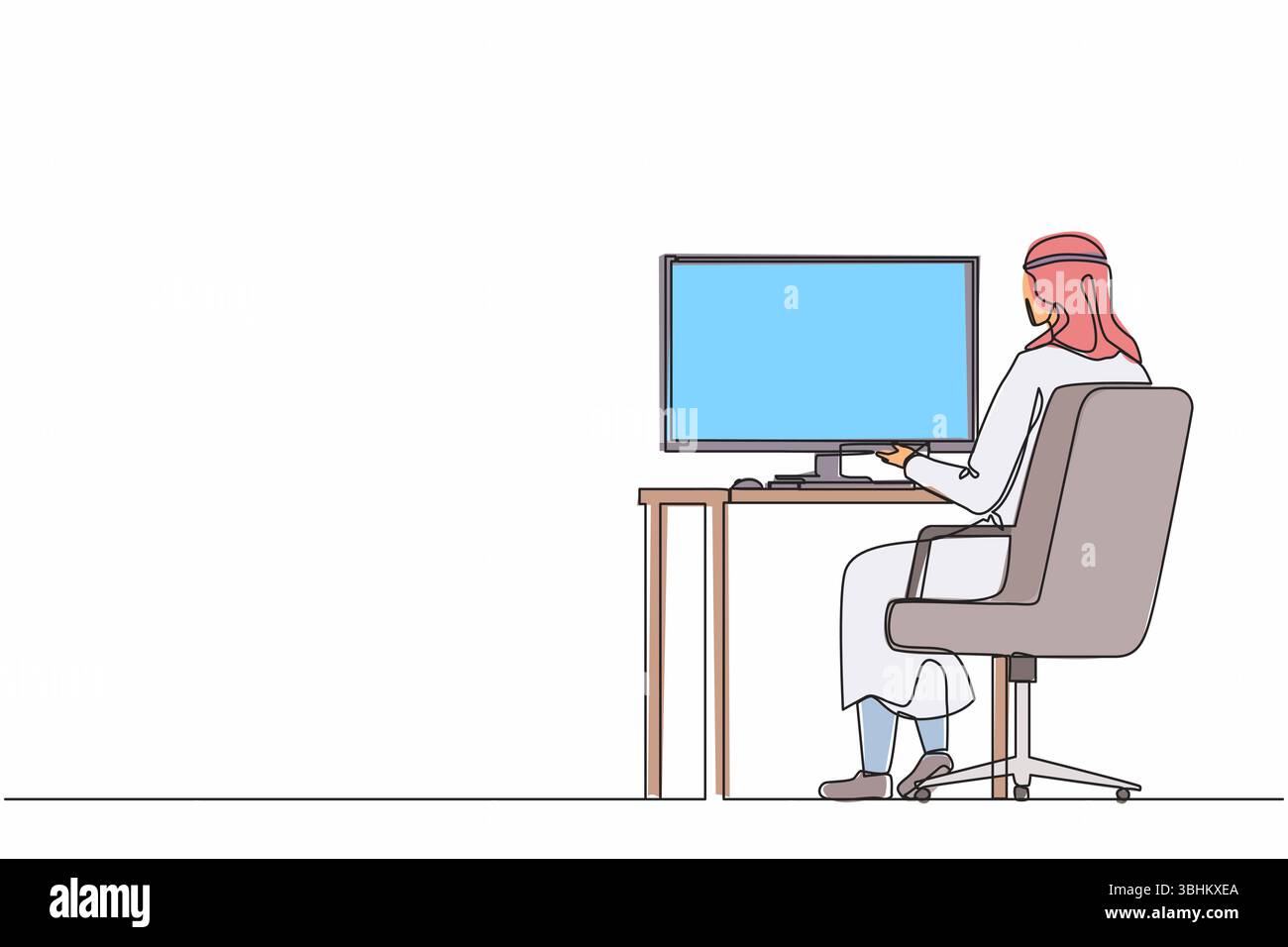 Person works on pc Cut Out Stock Images & Pictures - Alamy