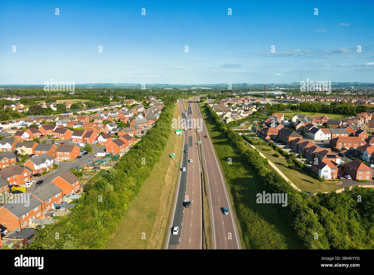 High angle footage british residential hi-res stock photography and ...