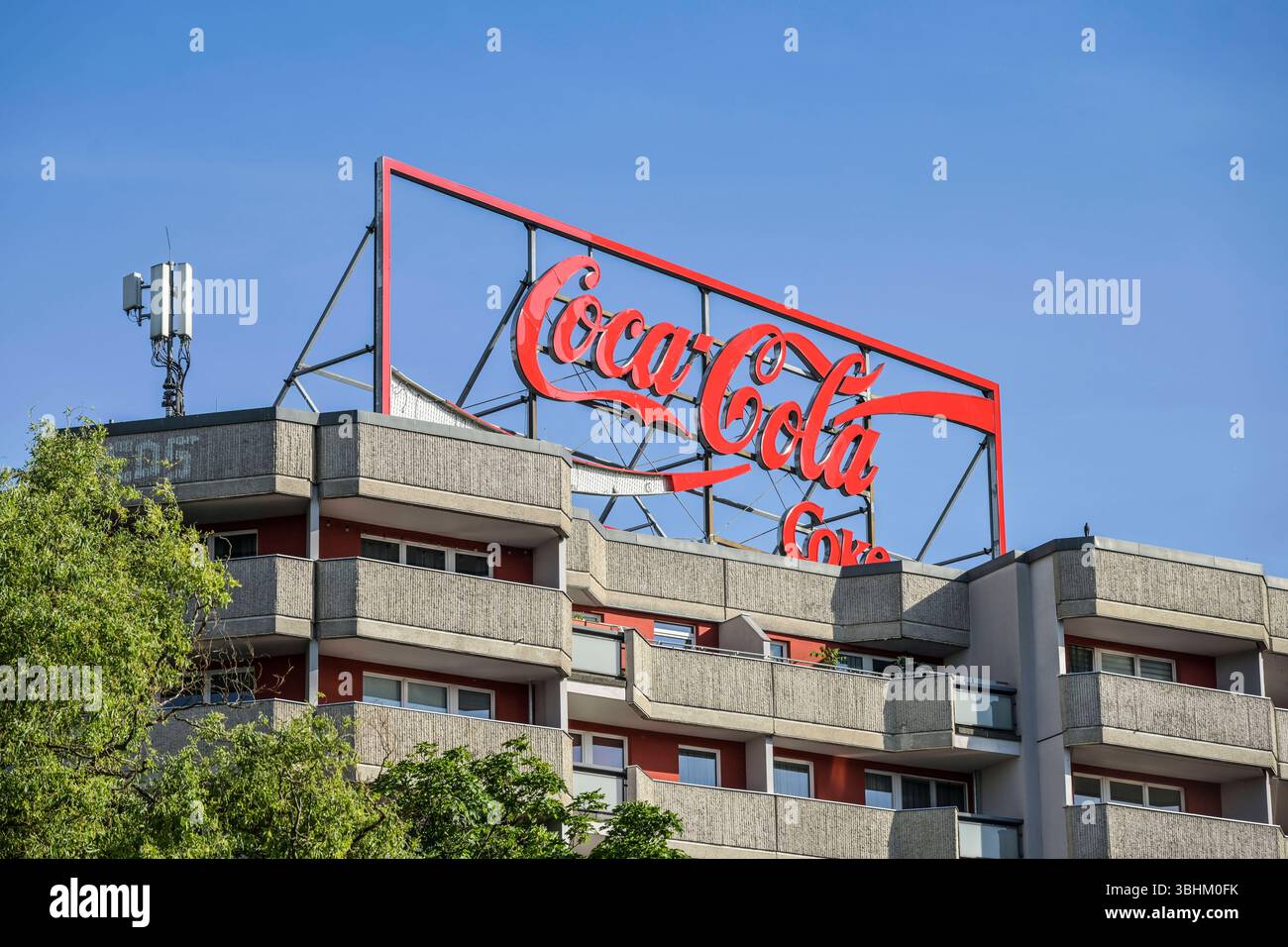 Werbung Coca Cola, Dach Wohnhaus, Spittelmarkt, Leipziger Straße ...
