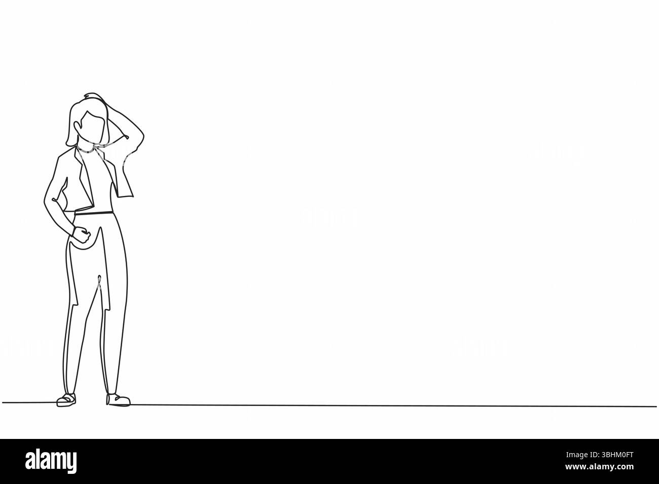 Woman mistake forgot memory Stock Vector Images - Alamy