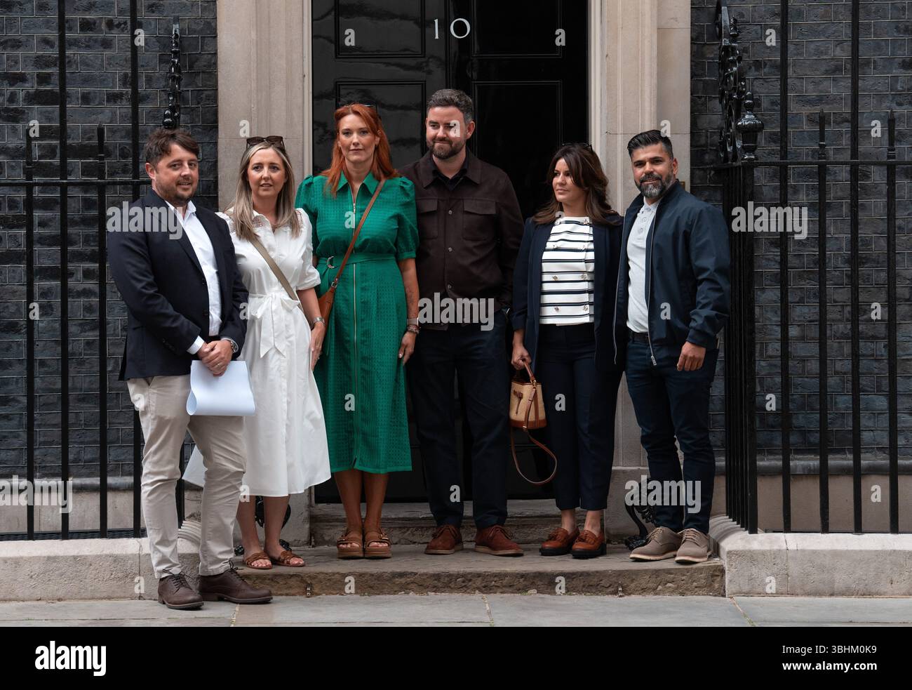Families of the victims of the Southport attack (left- right) Chris ...