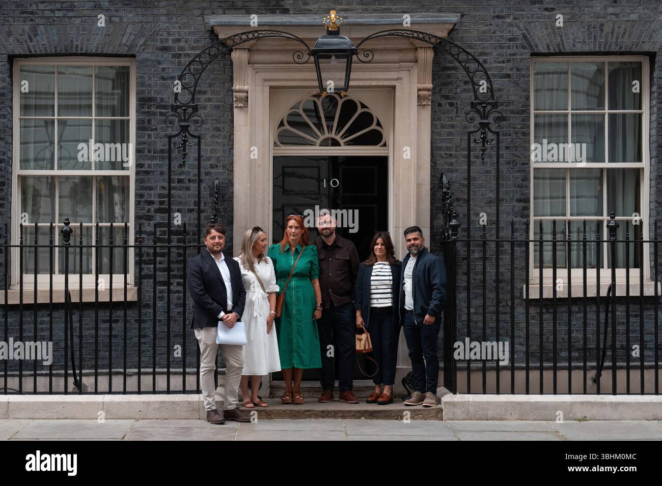 Families of the victims of the Southport attack (left- right) Chris ...