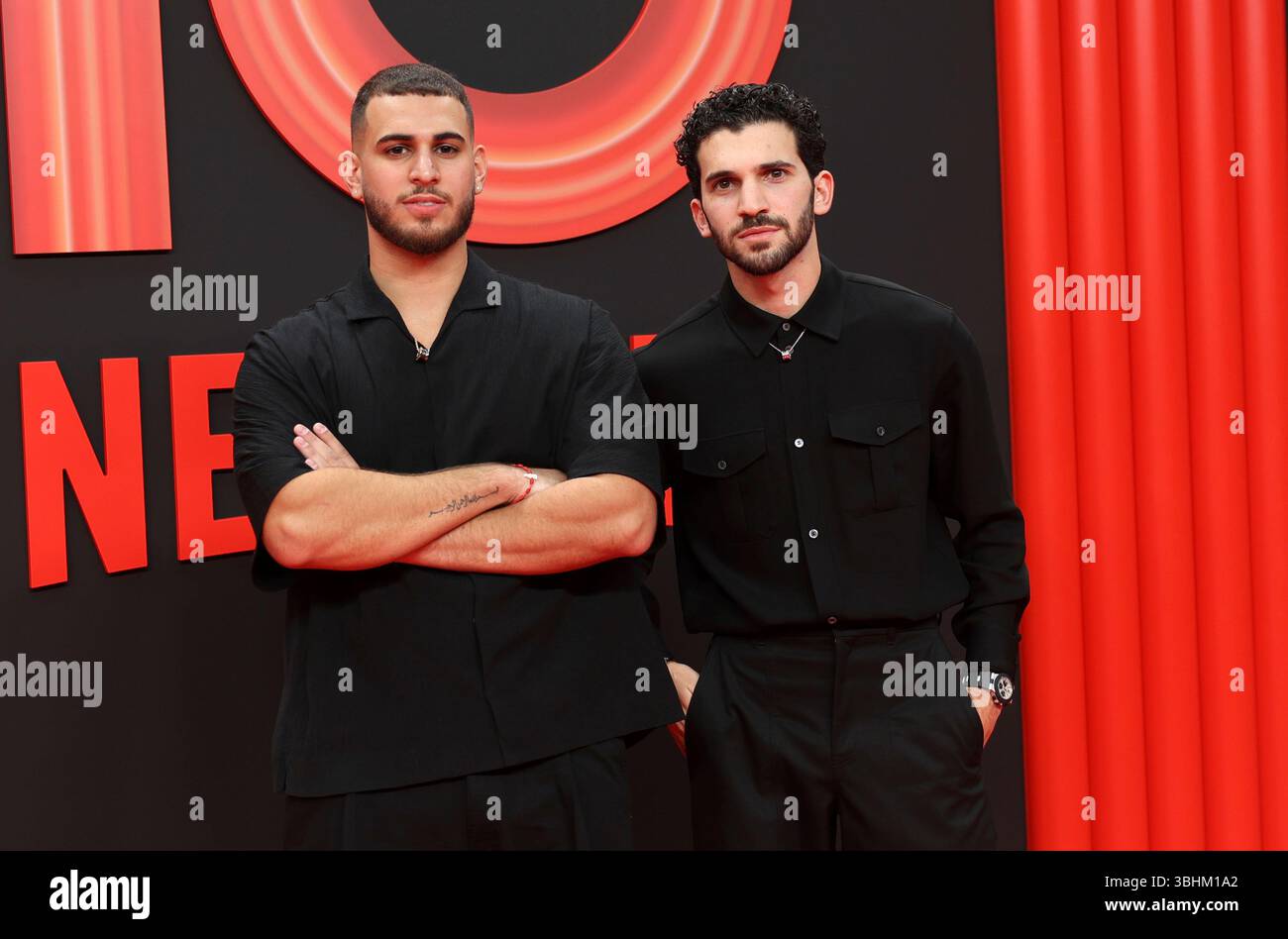 Alleh Mezher and Yorghaki during the party organized by Netflix to ...