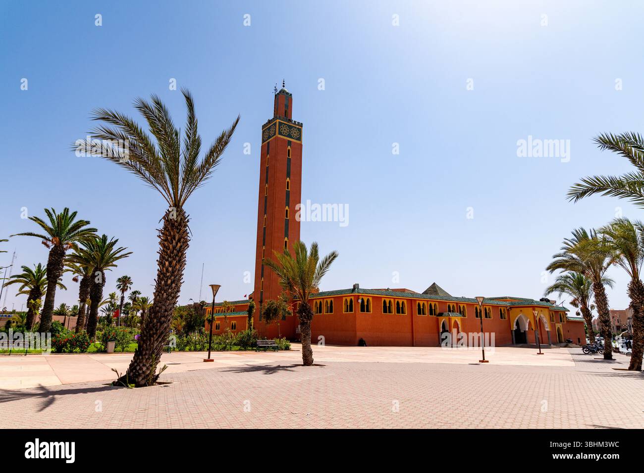 Agadir, Souss-Massa - Morocco - 08-03-2024: A mosque with a tall ...