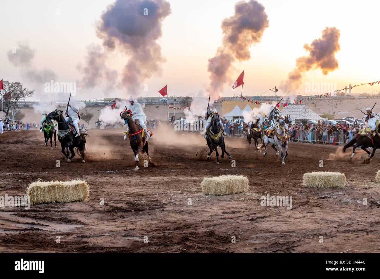 Agadir, Souss-Massa - Morocco - 08-03-2024: Berber riders perform ...