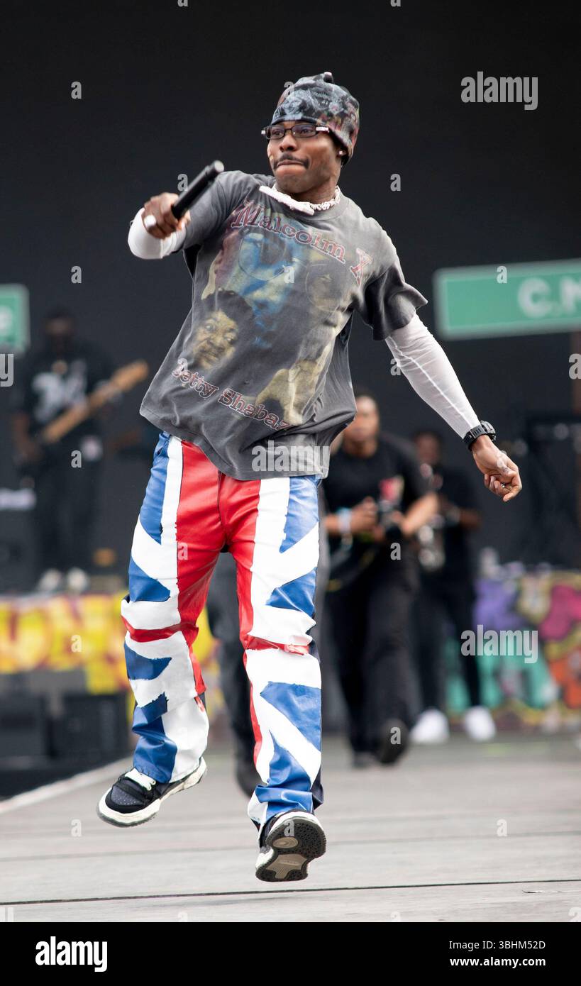 Asake preforming at the Wireless festival Finsbury Park London Stock ...