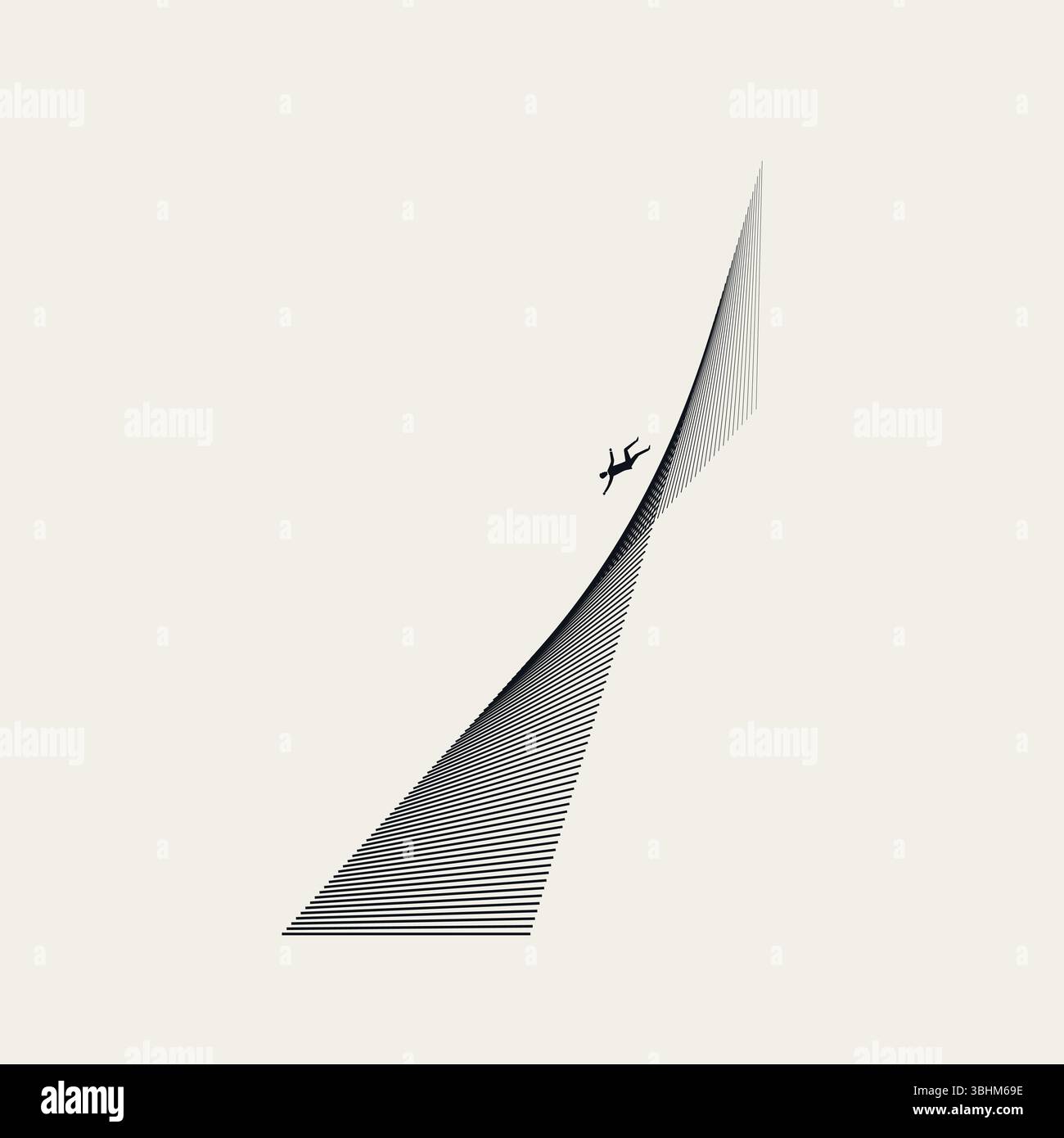 Man falling off ladder Stock Vector Images - Alamy