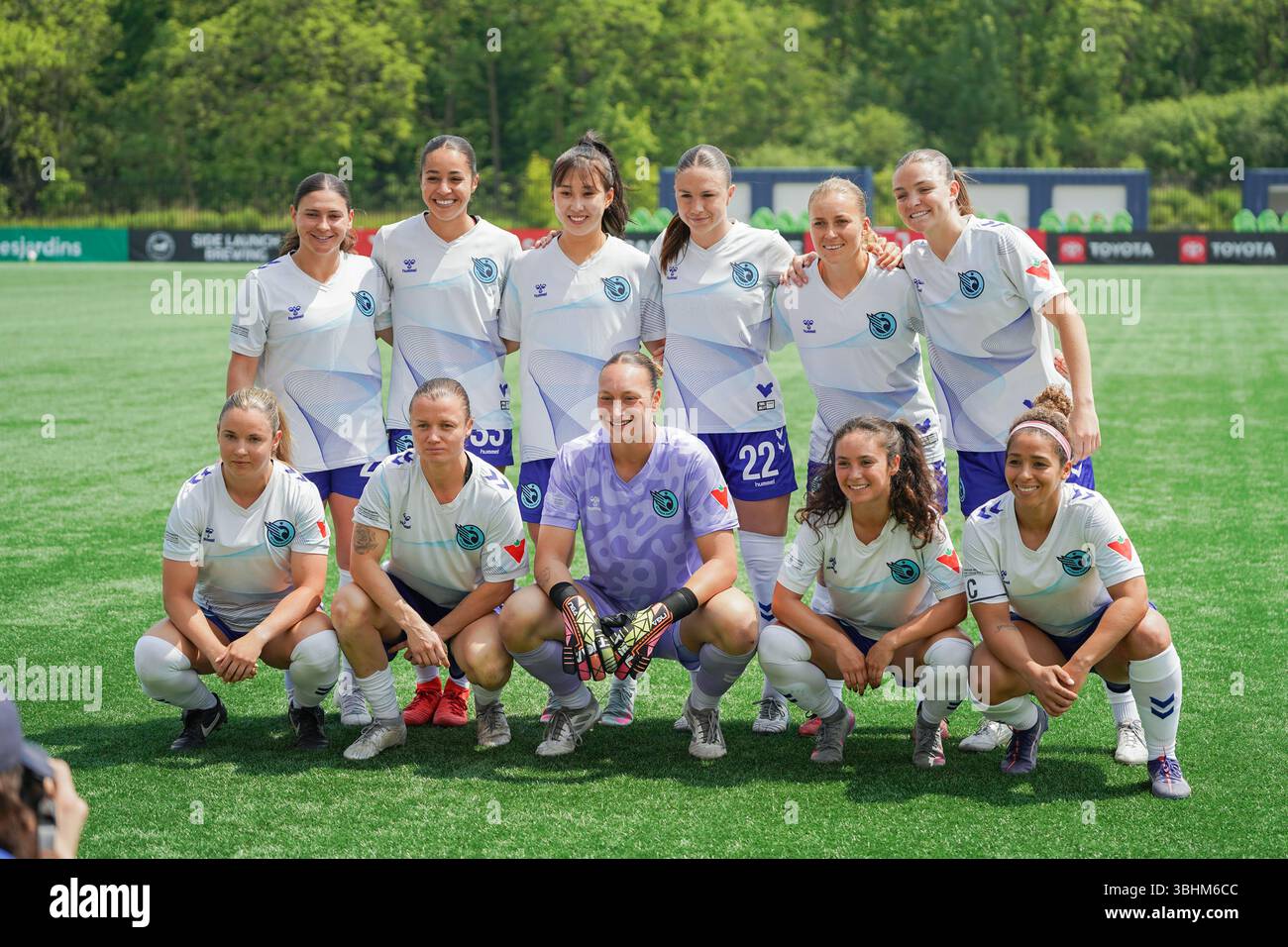 Toronto, Canada. 07th June, 2025. Ottawa Rapid FC team pose before the ...