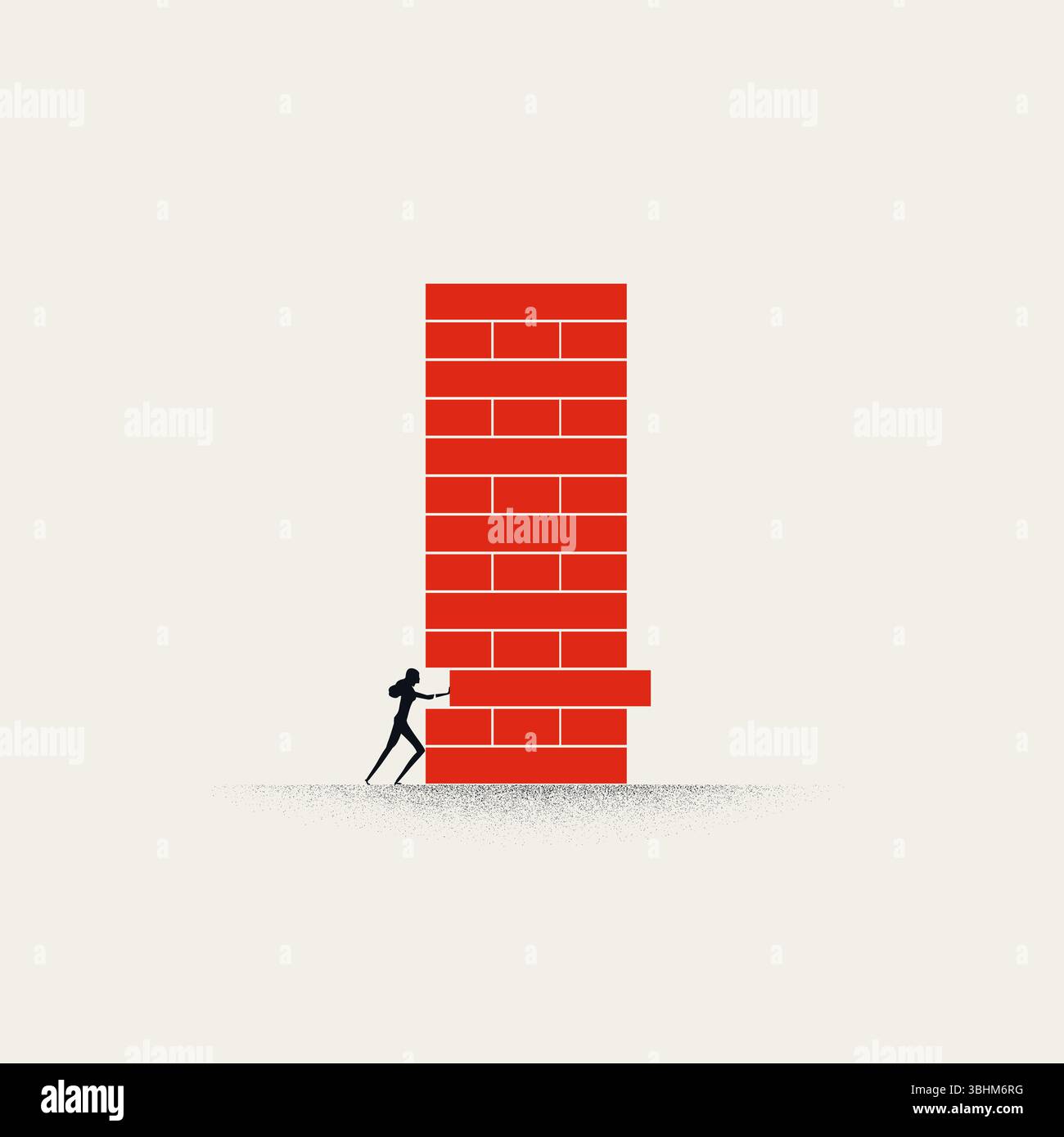 Business risk vector concept. Symbol of danger, hazard or disruption ...
