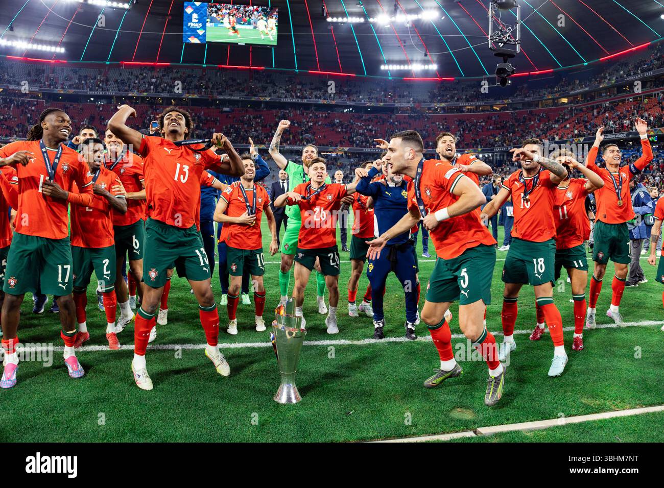 Portugal 2025 nations league trophy hi-res stock photography and images ...