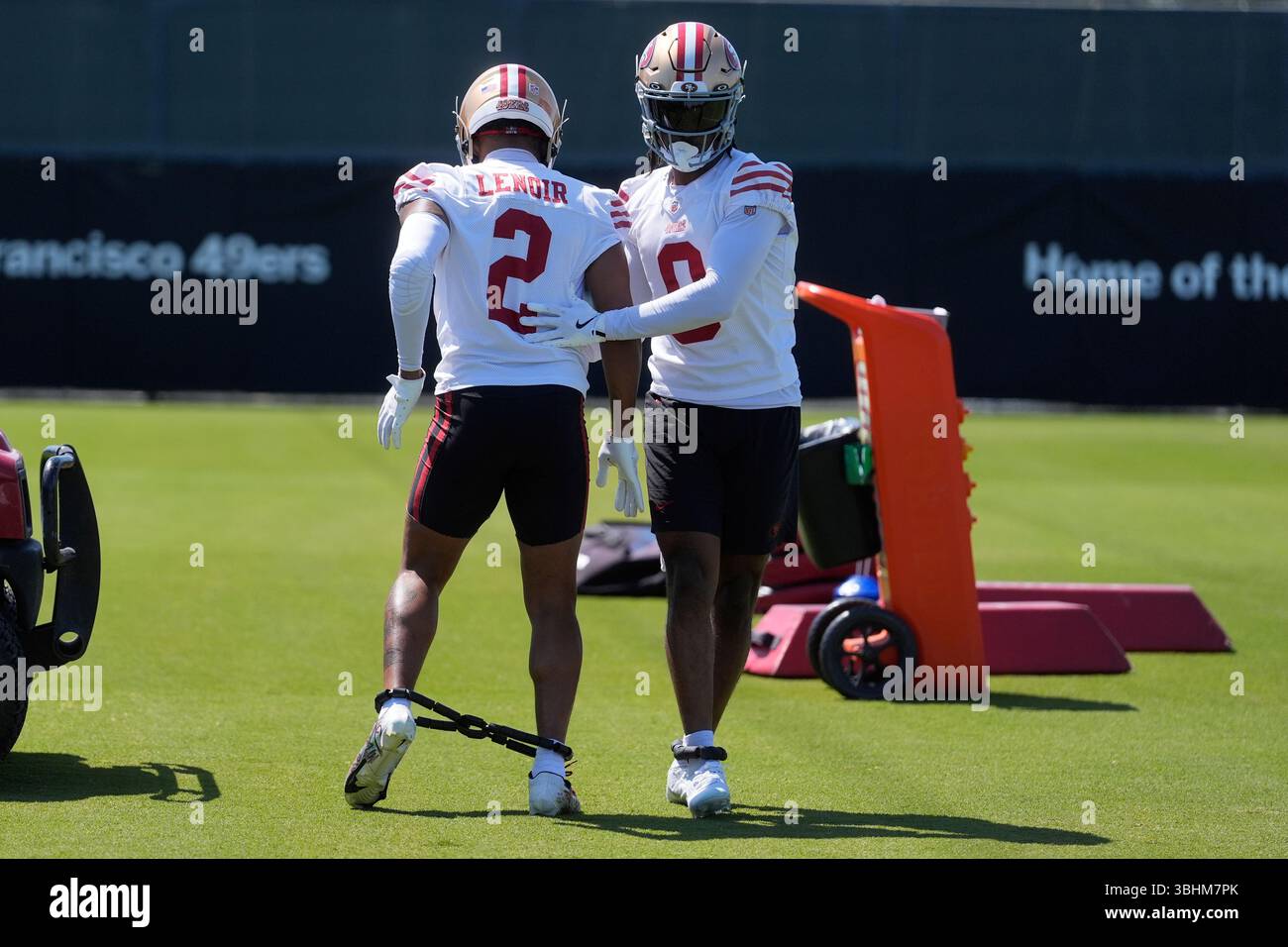 San Francisco 49ers cornerback Deommodore Lenoir (2) and cornerback ...