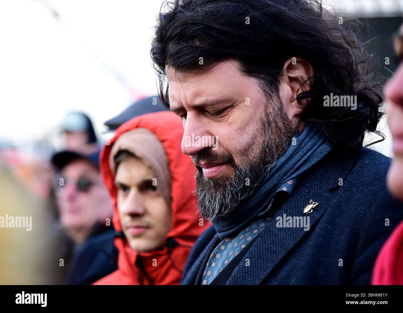 Budapest - 04.08.2025: Robert Puzser, Hungarian journalist, activist and TV personnel at an ...