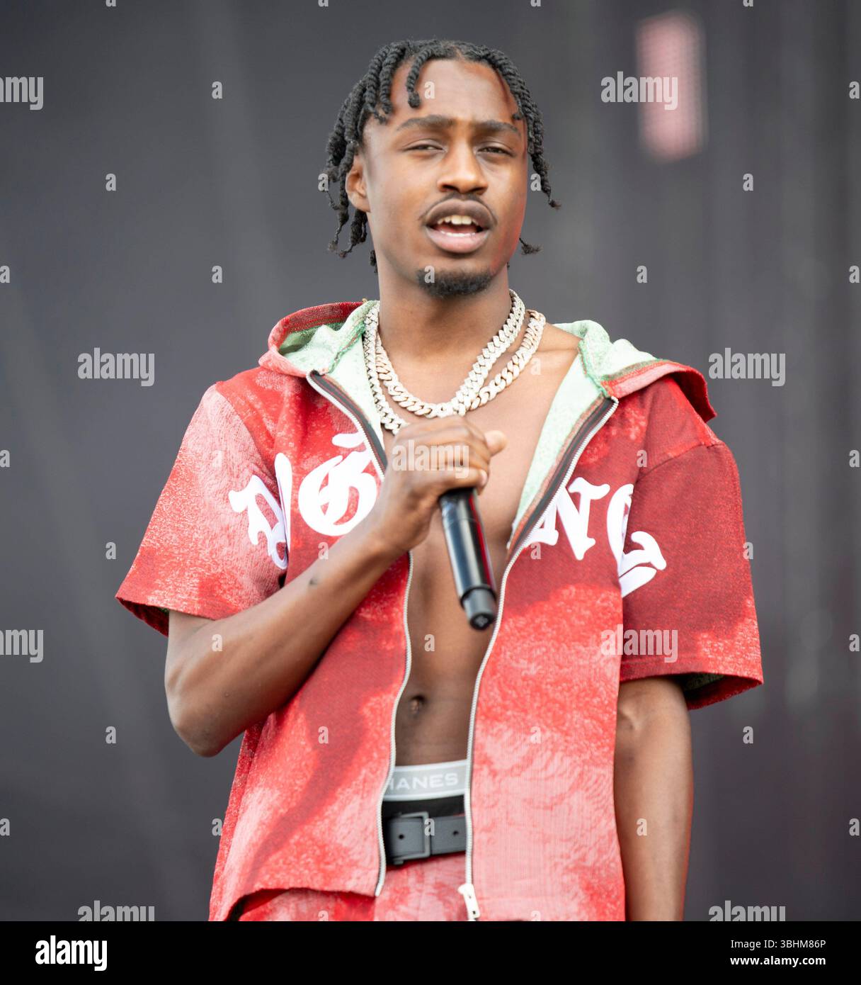 lil Tjay preforming at Wireless Festival, Finsbury Park, London UK 2023 ...