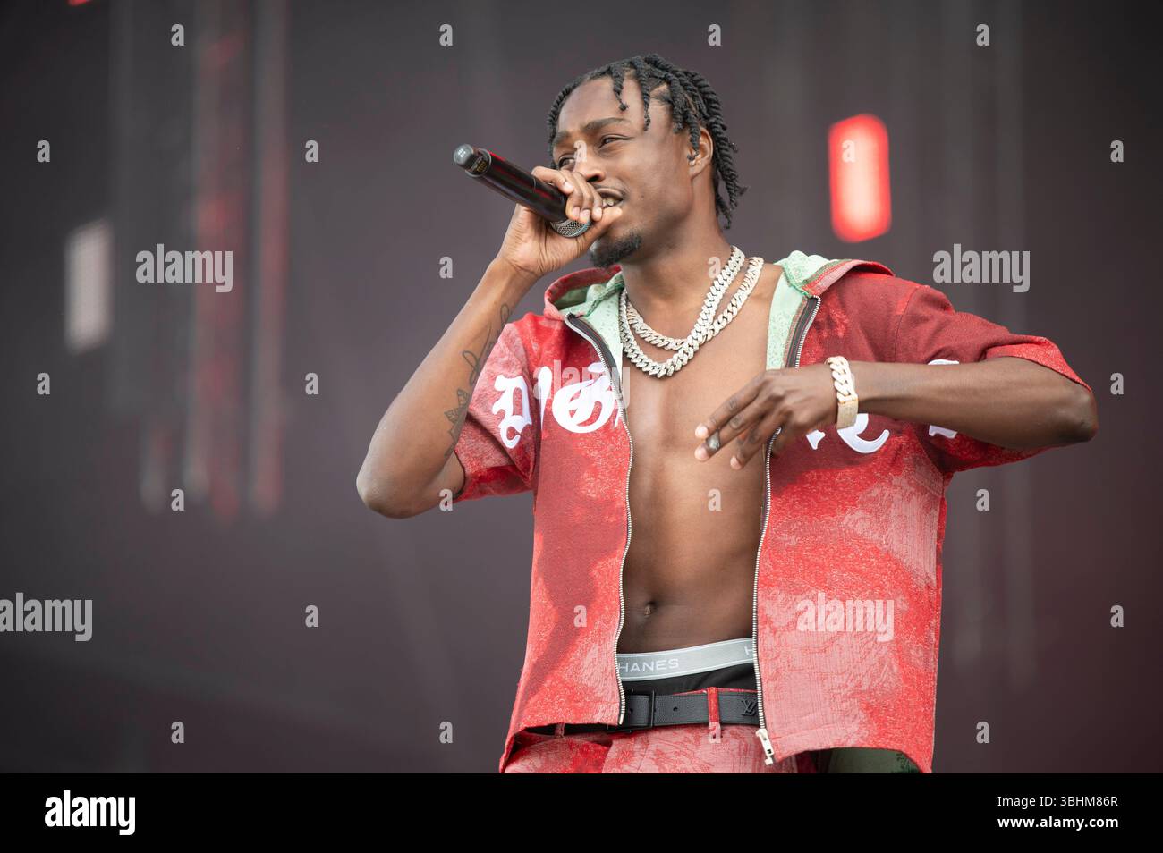 lil Tjay preforming at Wireless Festival, Finsbury Park, London UK 2023 ...
