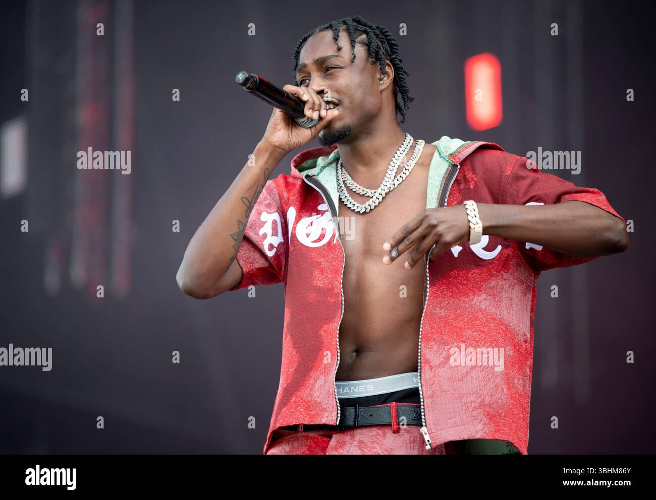 lil Tjay preforming at Wireless Festival, Finsbury Park, London UK 2023 ...