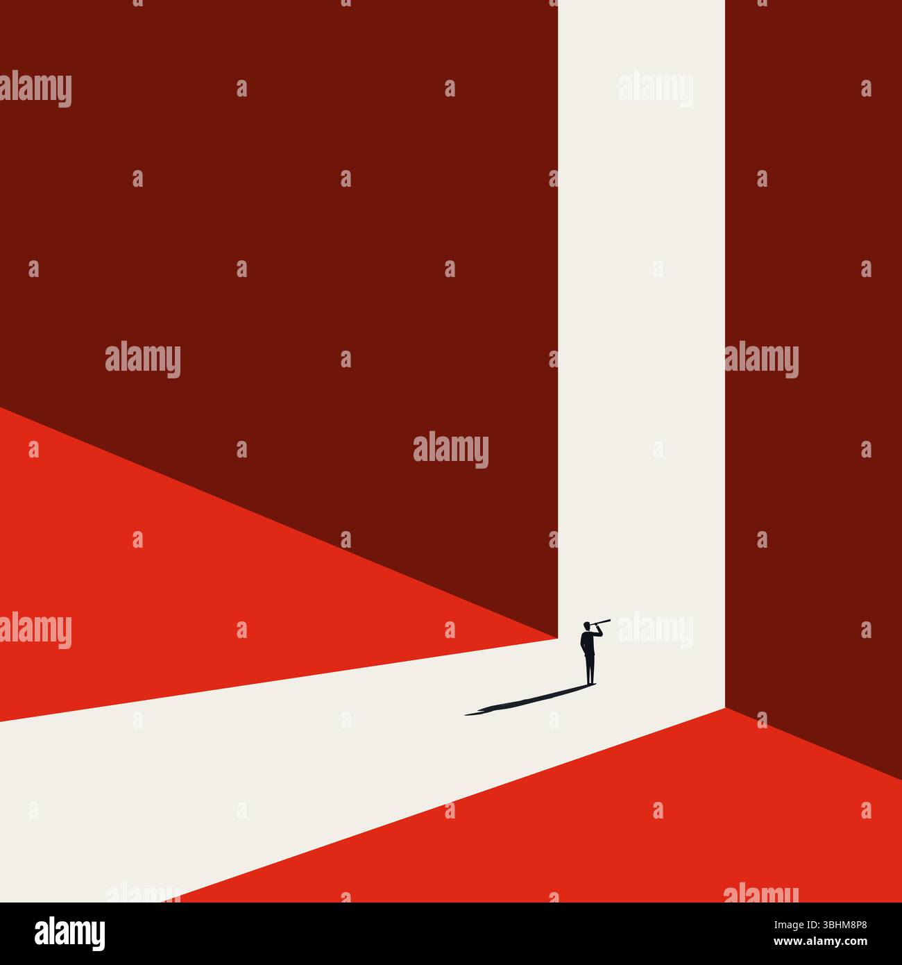 Business or career opportunity vector concept. Symbol of leadership ...