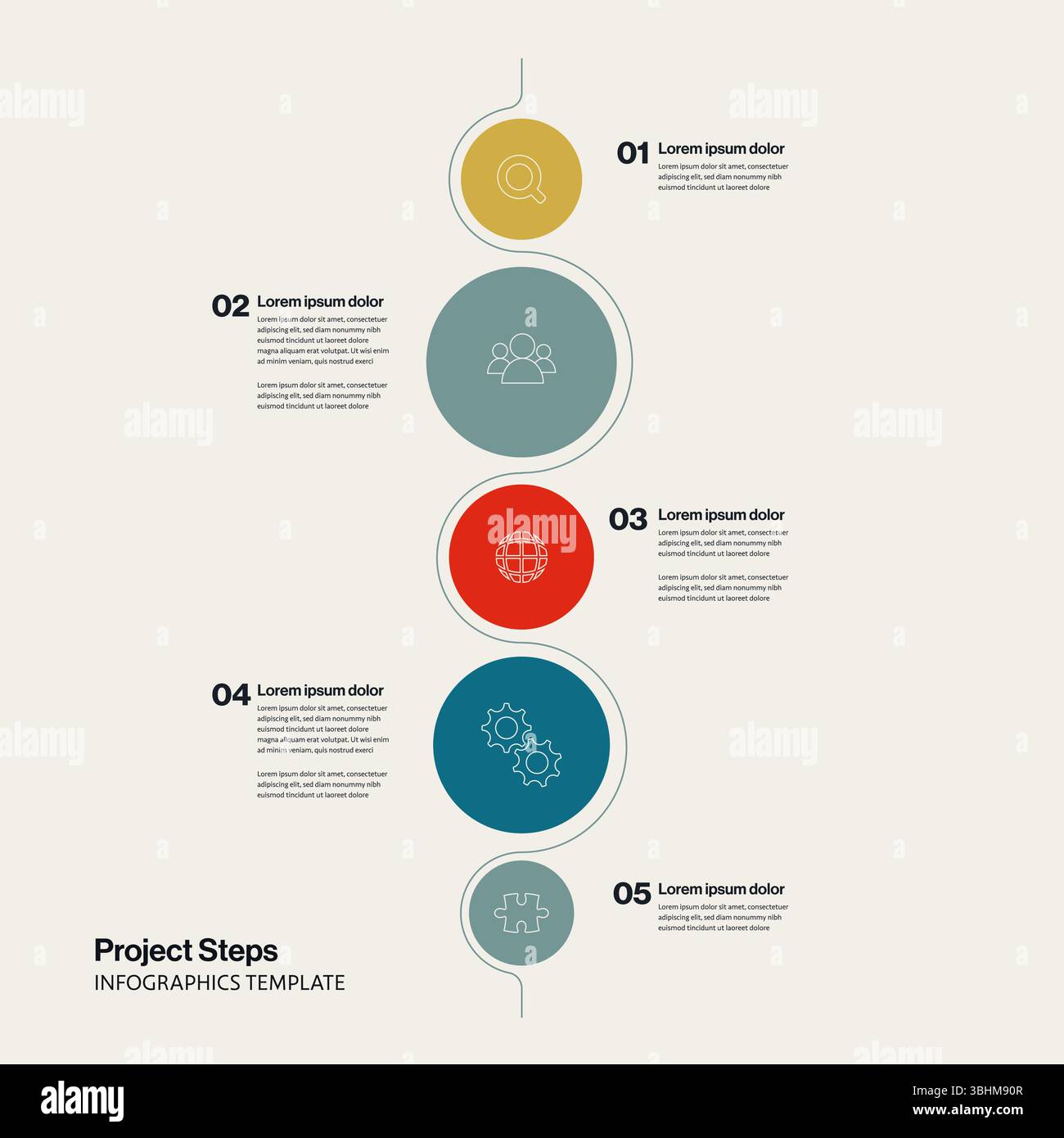 Project timeline business infographics vector concept. Milestones and ...