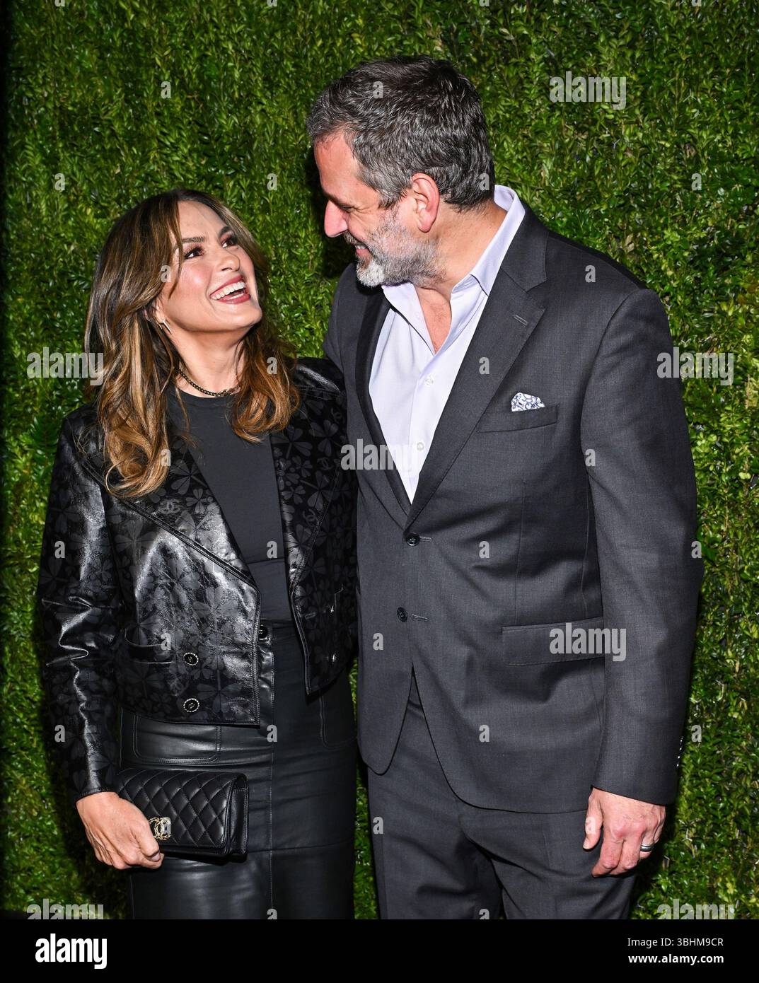 Mariska Hargitay, left, and husband Peter Hermann attend the 18th ...