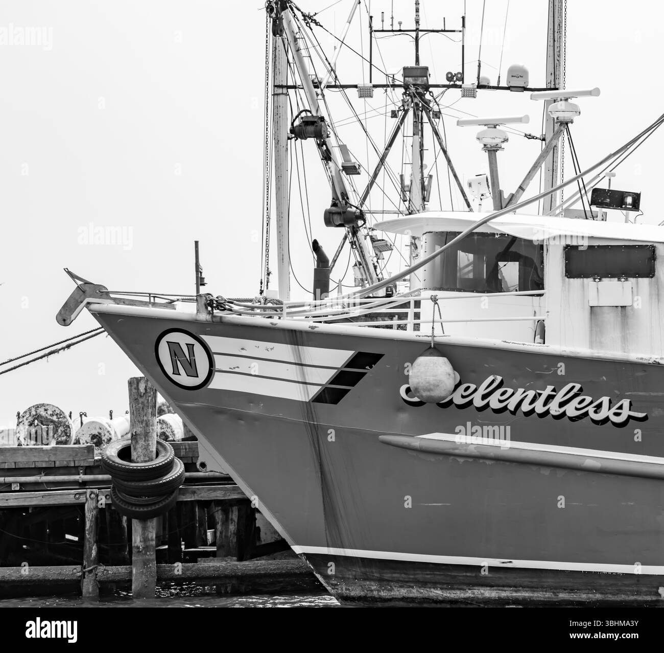 Fork fishing Black and White Stock Photos & Images - Alamy