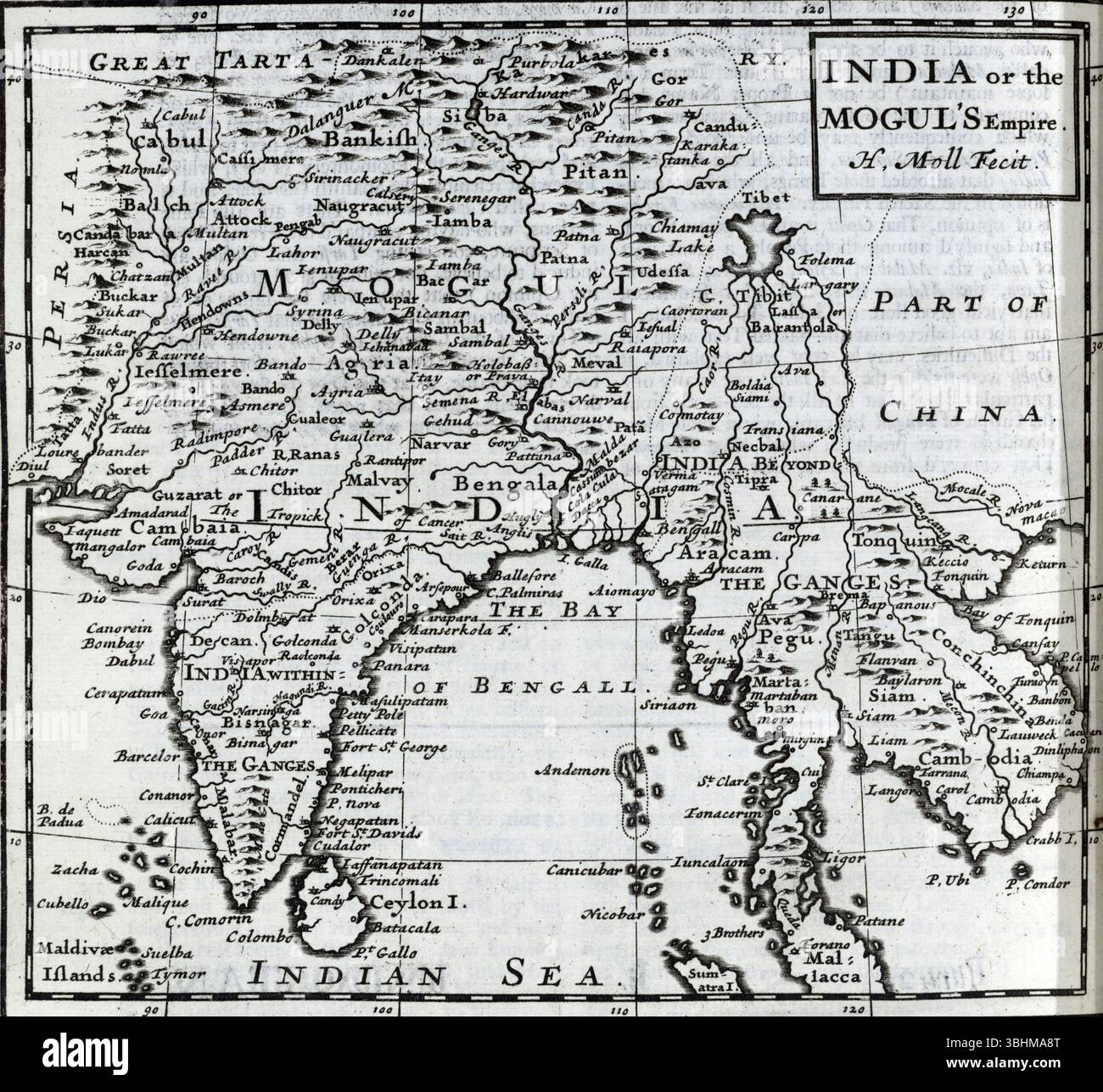 India subcontinent map hi-res stock photography and images - Alamy