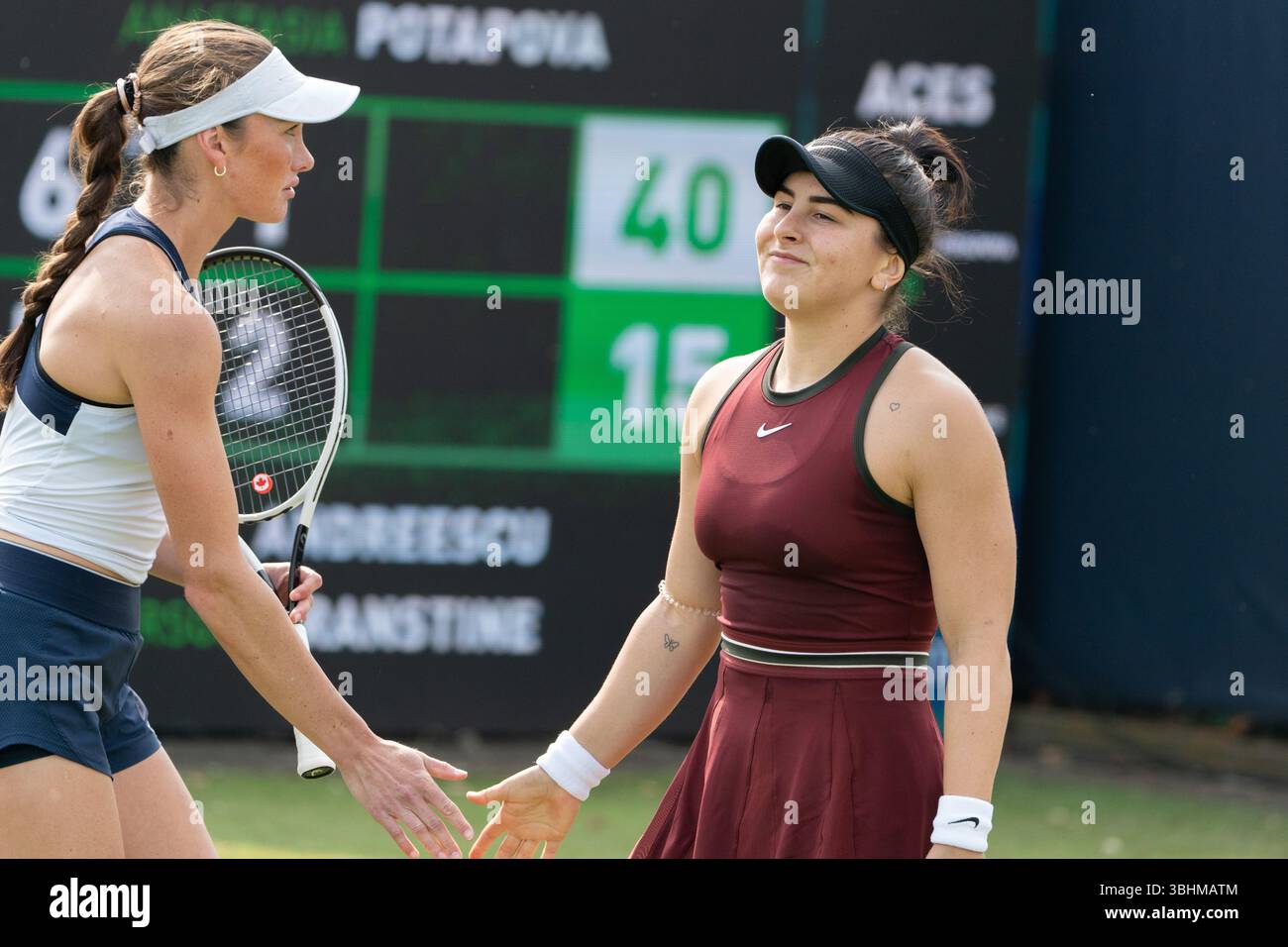 ROSMALEN, NETHERLANDS - JUNE 9: Bianca Andreescu of Canada, Carson ...