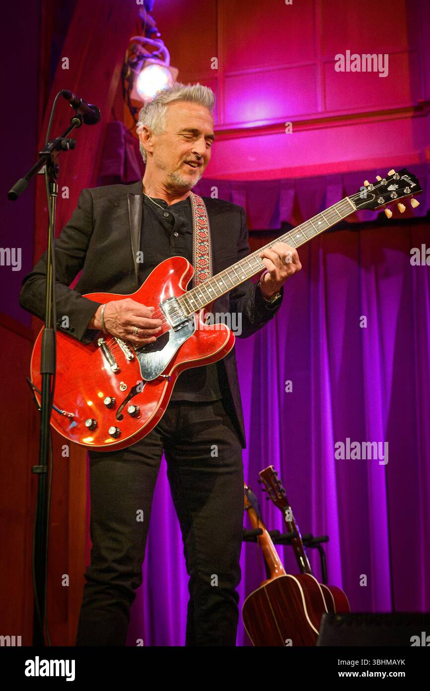 Blues, guitarist, singer, Colin James in concert Stock Photo - Alamy