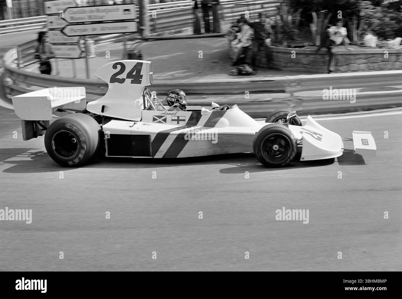 1975 James Hunt Hesketh 308 Cosworth DFV V8 Spanish Grand Prix Montjuic ...
