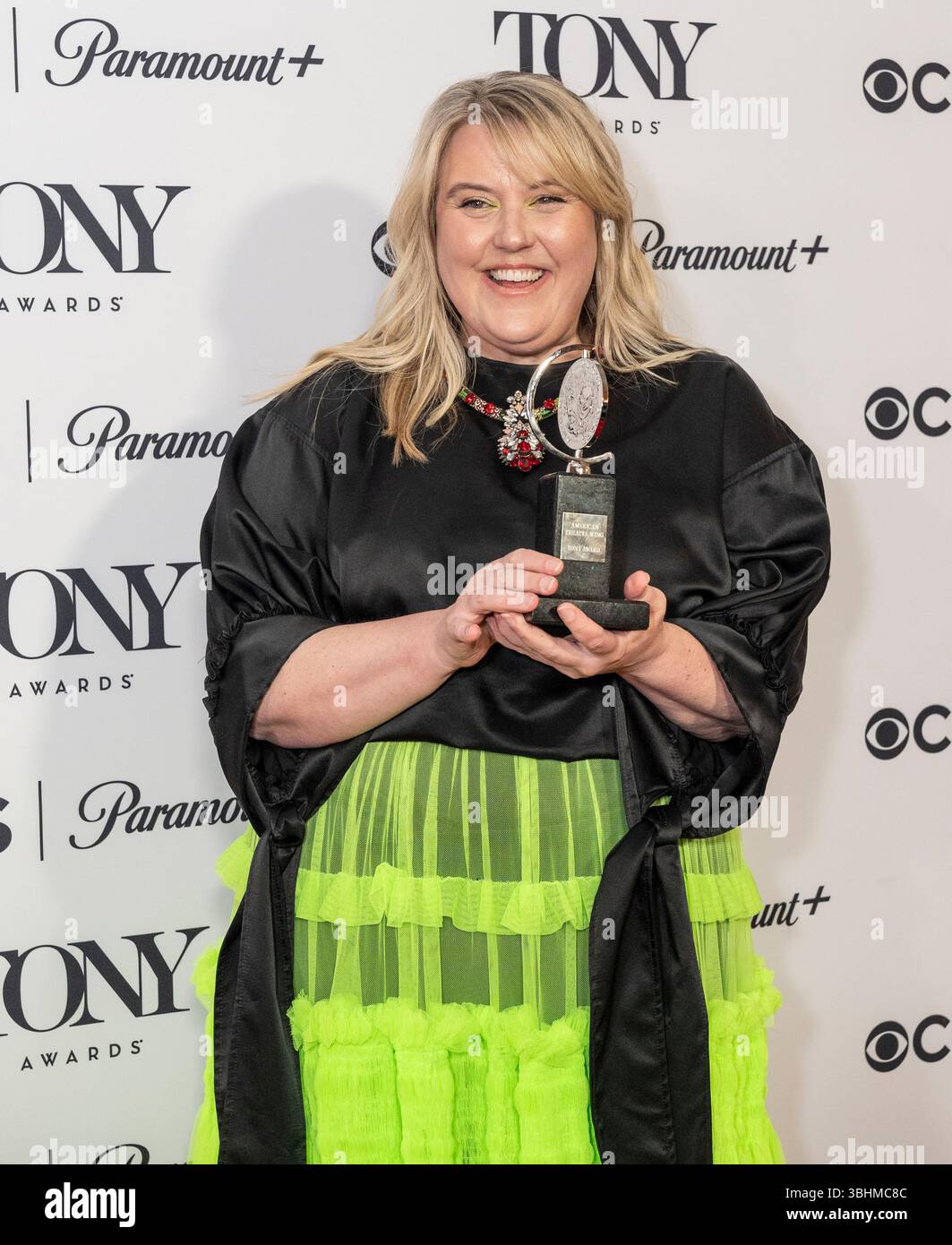 Marg Horwell poses with the Best Costume Design of a Play at 78th ...