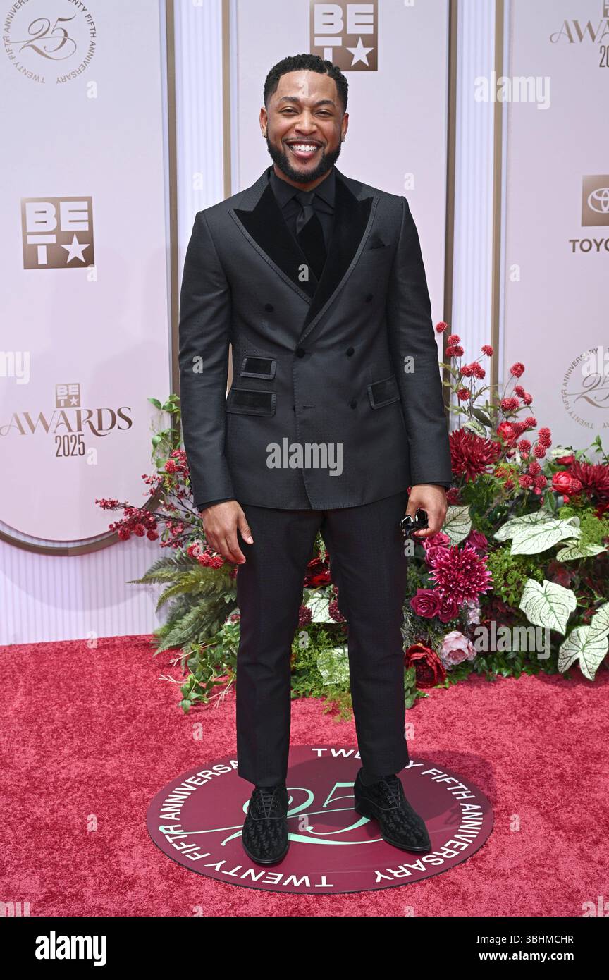 Jacob Latimore bei der Verleihung der 25. BET Awards 2025 im Peacock ...