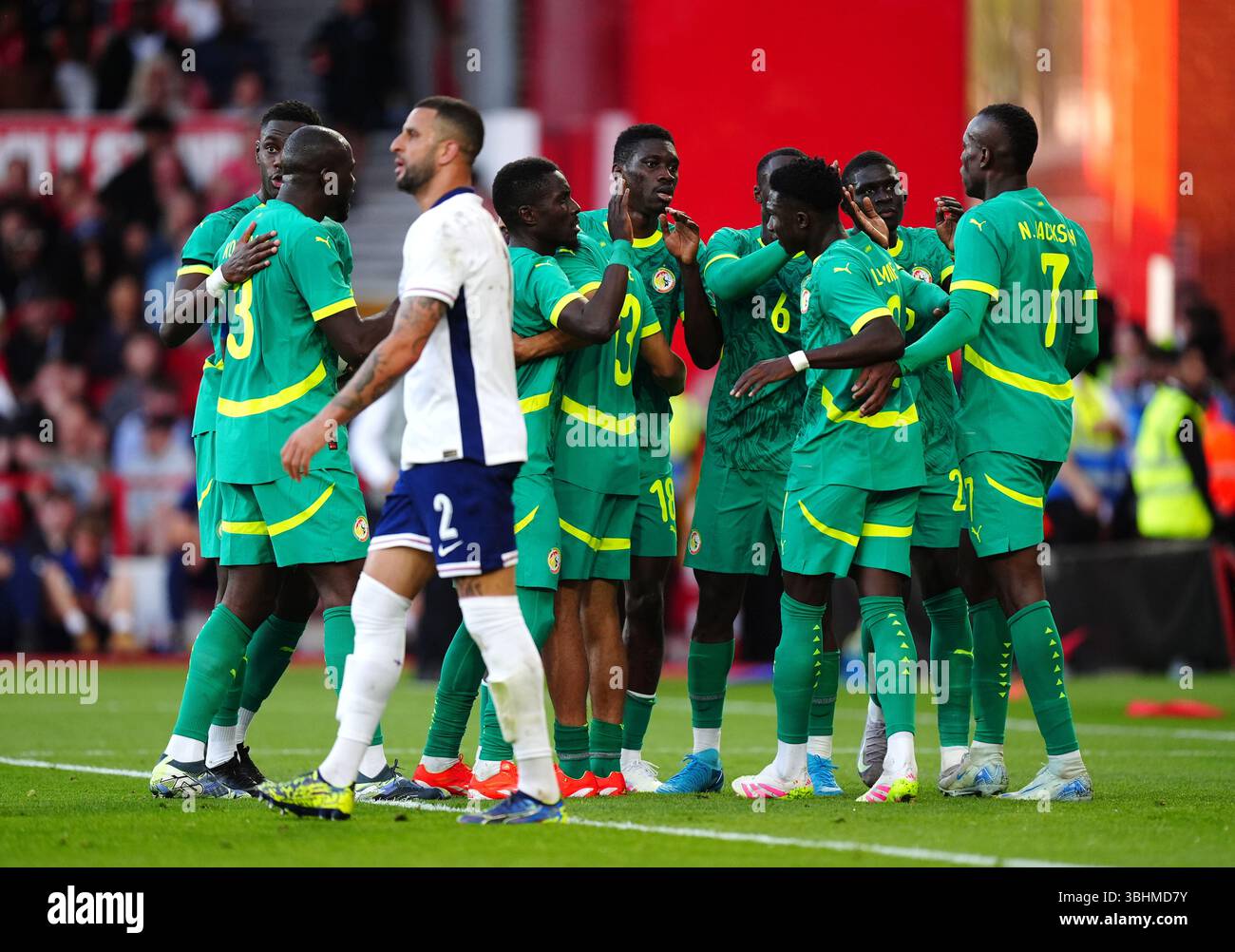 Senegal's Ismaila Sarr celebrates scoring their side's first goal of ...