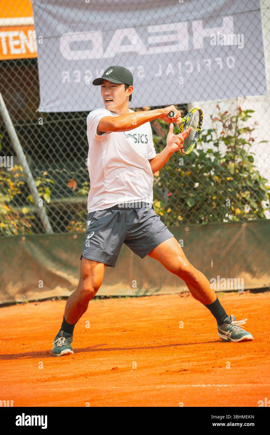Yu Hsiou Hsu (Taiwan) during the Open Sopra Steria de Lyon 2025, ATP ...