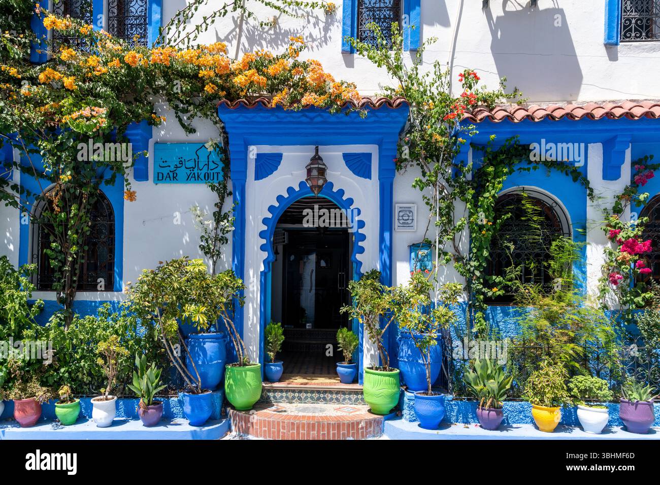Chefchaouen, Chefchaouen - Morocco - 08-20-2024; Entrance of a ...