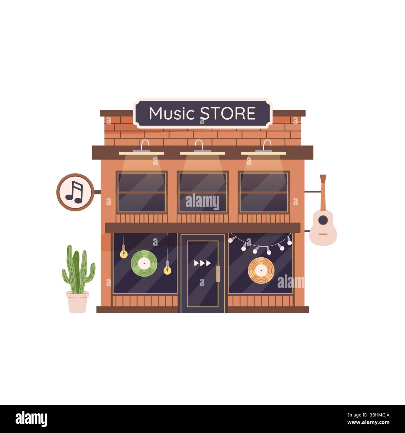 Music store display Stock Vector Images - Alamy