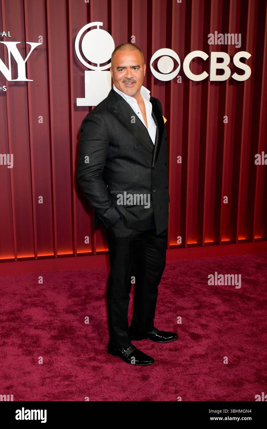 Christopher Jackson during the 2025 Tony Awards, held at Radio City ...