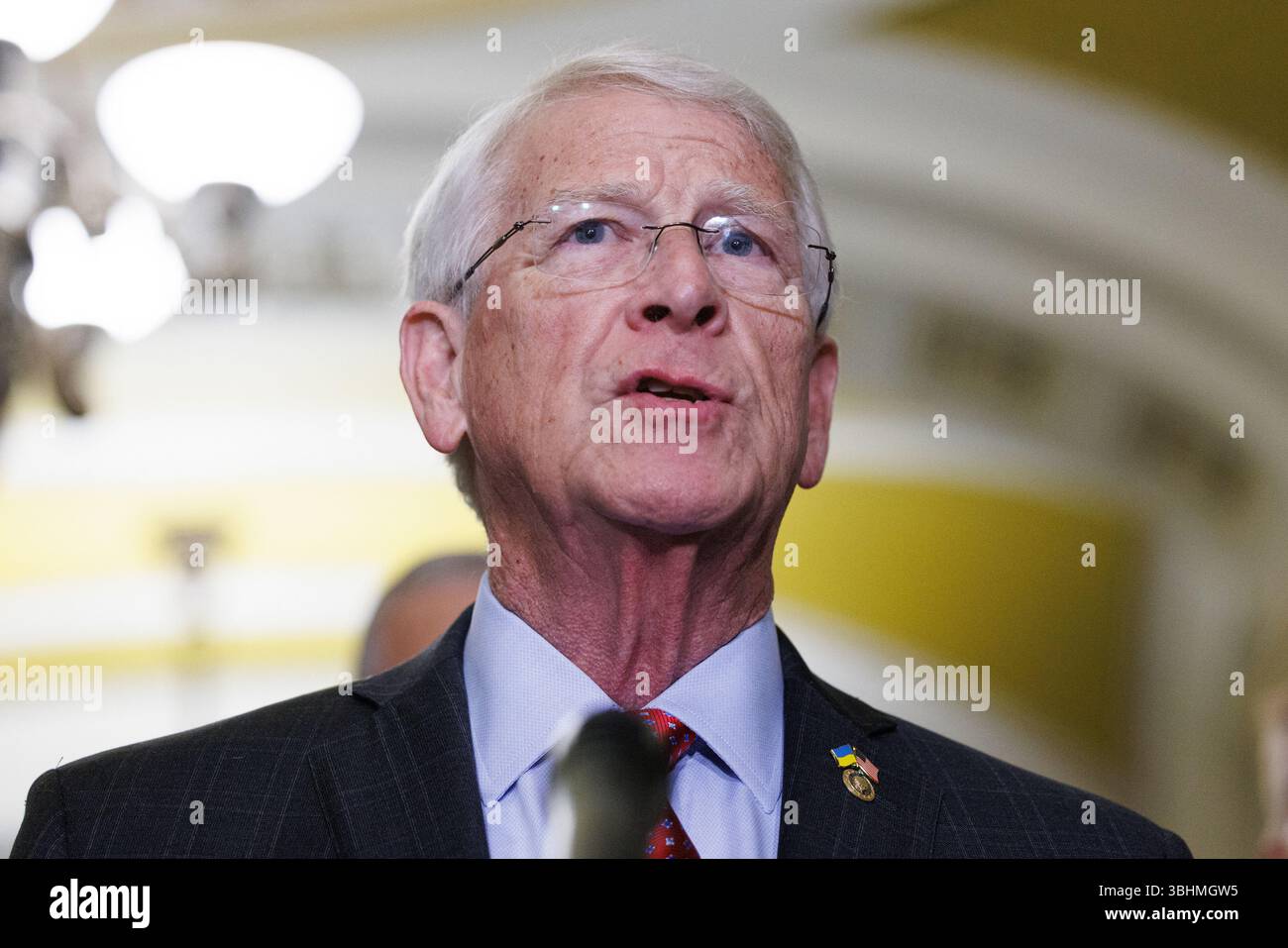 Senator Roger Wicker, R-MS, holds a press conference following a weekly ...