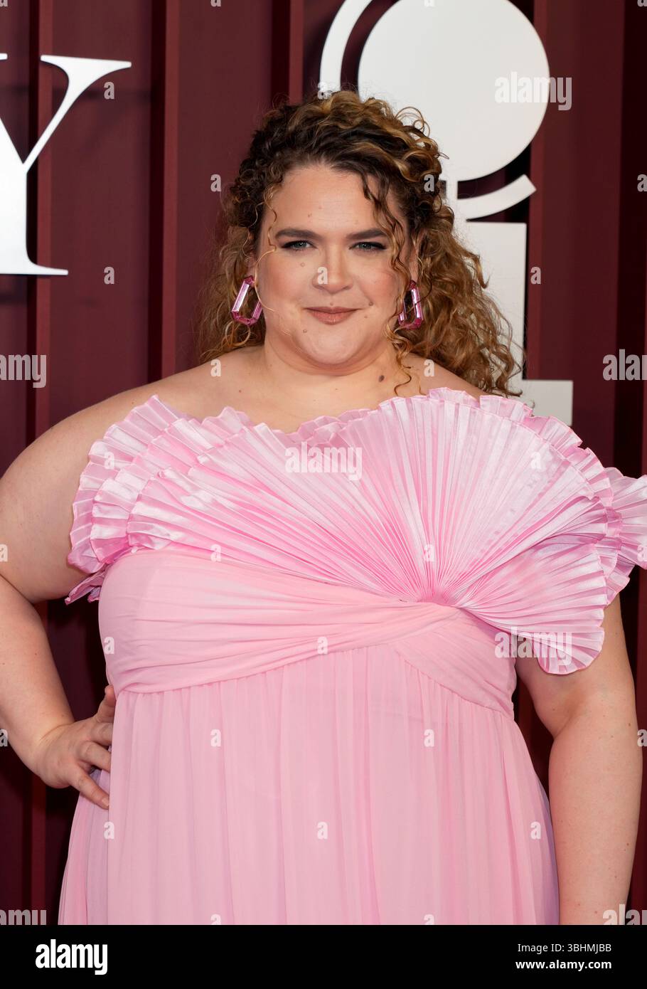 Bonnie Milligan during the 2025 Tony Awards, held at Radio City Music ...