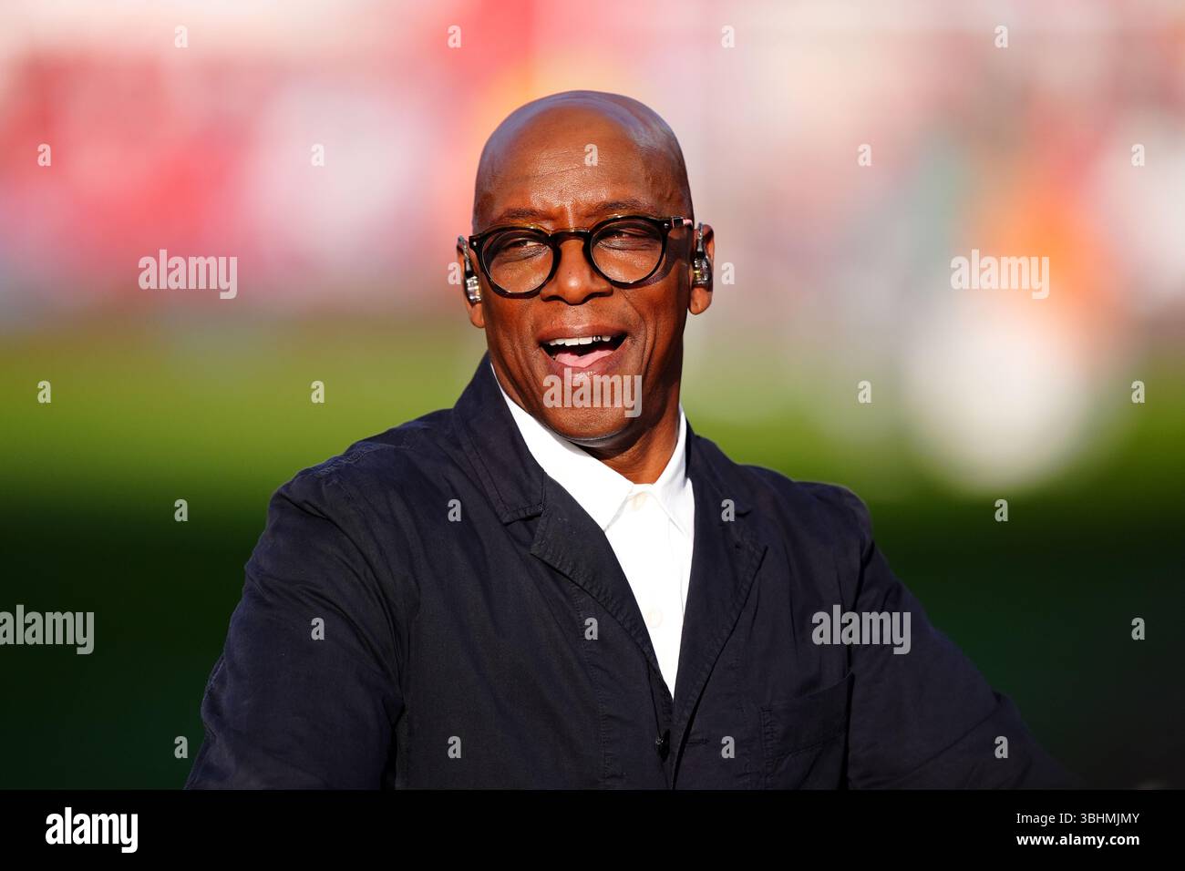 Ian Wright ahead of the international friendly match at The City Ground ...