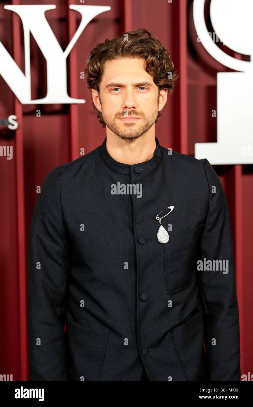 Aaron Tveit during the 2025 Tony Awards, held at Radio City Music Hall ...
