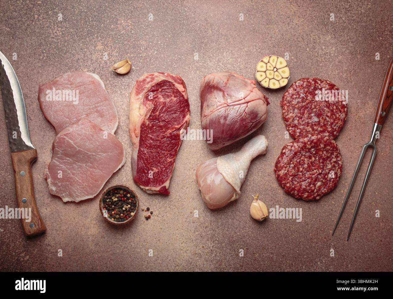 Chef preparation raw pork legs hi-res stock photography and images - Alamy