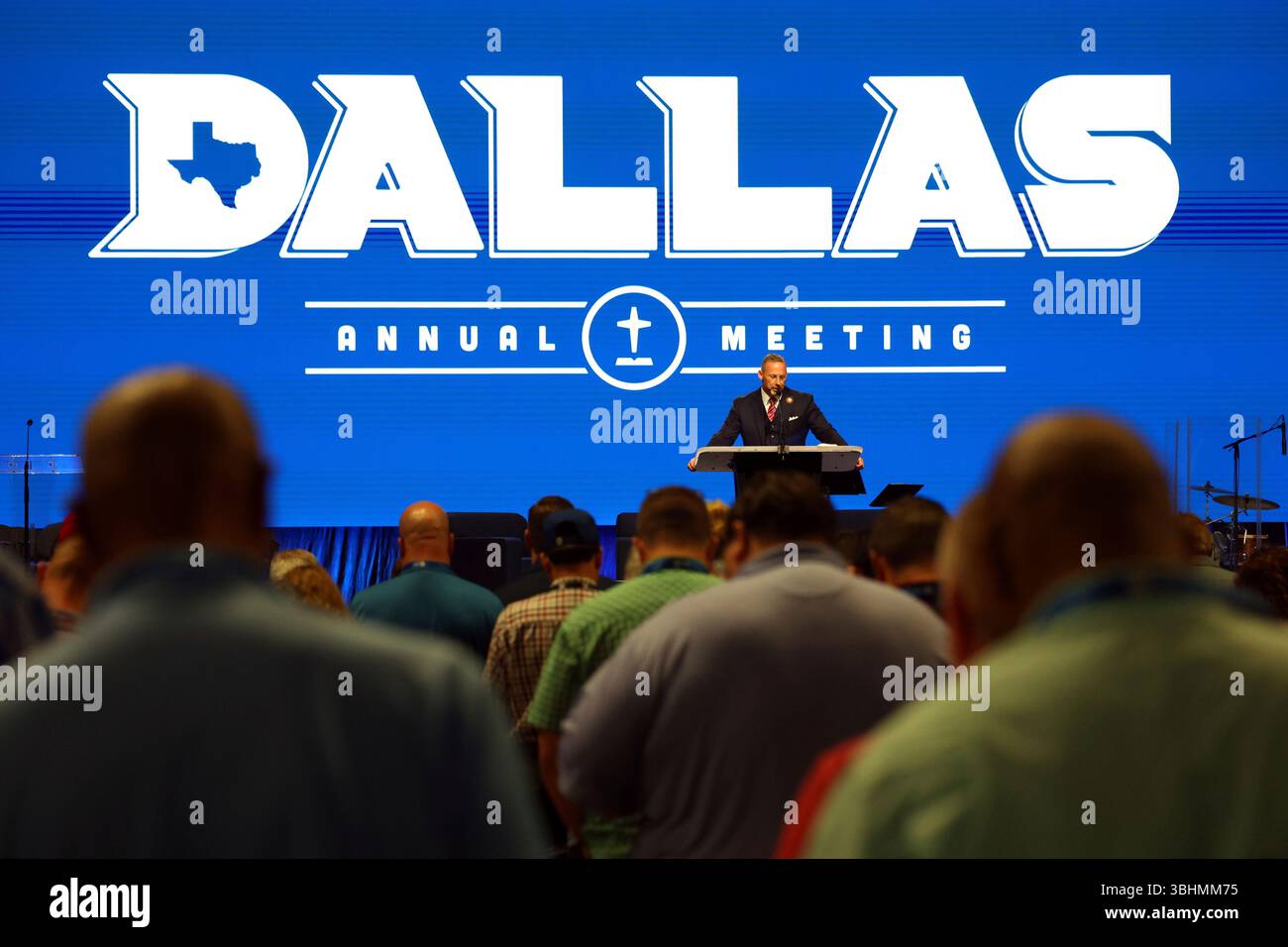 Southern Baptist Convention President Clint Pressley gives the President's Address during the ...