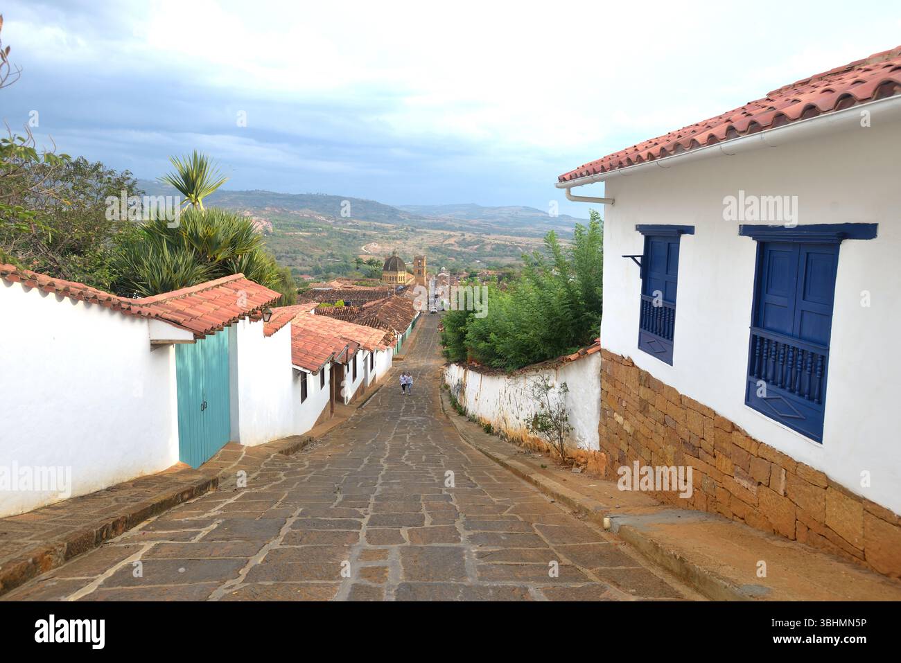 BARICHARA SANTANDER COLOMBIA Emblematic old market building in the ...
