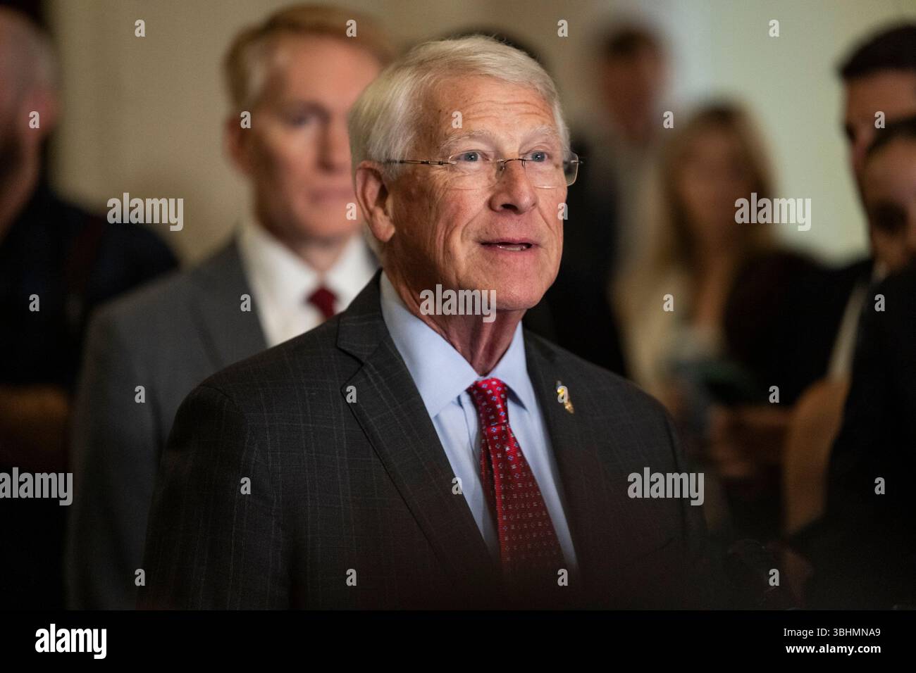 United States Senator Roger Wicker (Republican of Mississippi) speaks ...