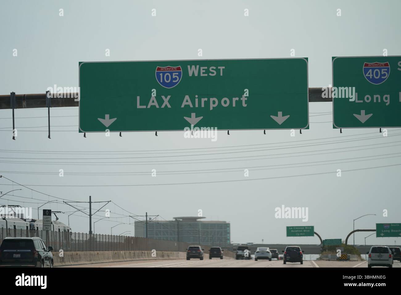 Los Angeles freeway sign Stock Photo - Alamy