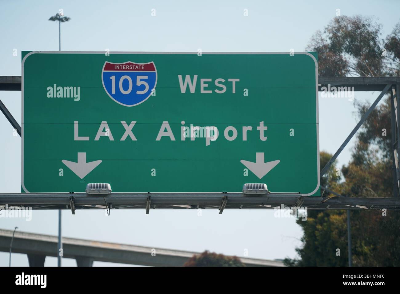 Los Angeles freeway sign Stock Photo - Alamy