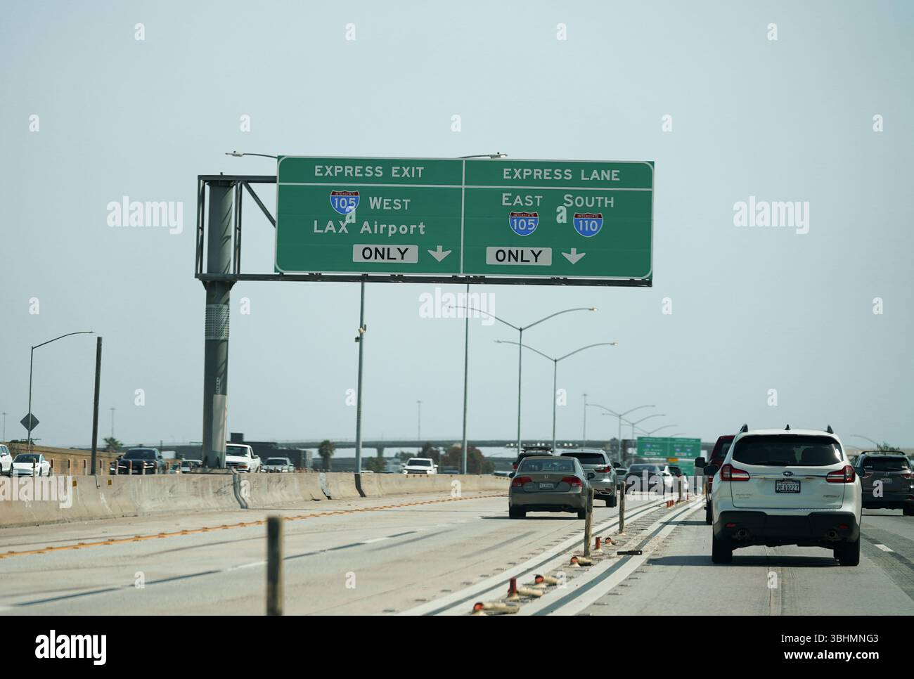 Los Angeles freeway sign Stock Photo - Alamy