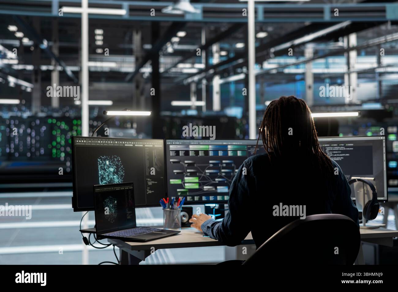 Data center engineer uses AI visual programming to oversee automated repetitive tasks minimizing ...