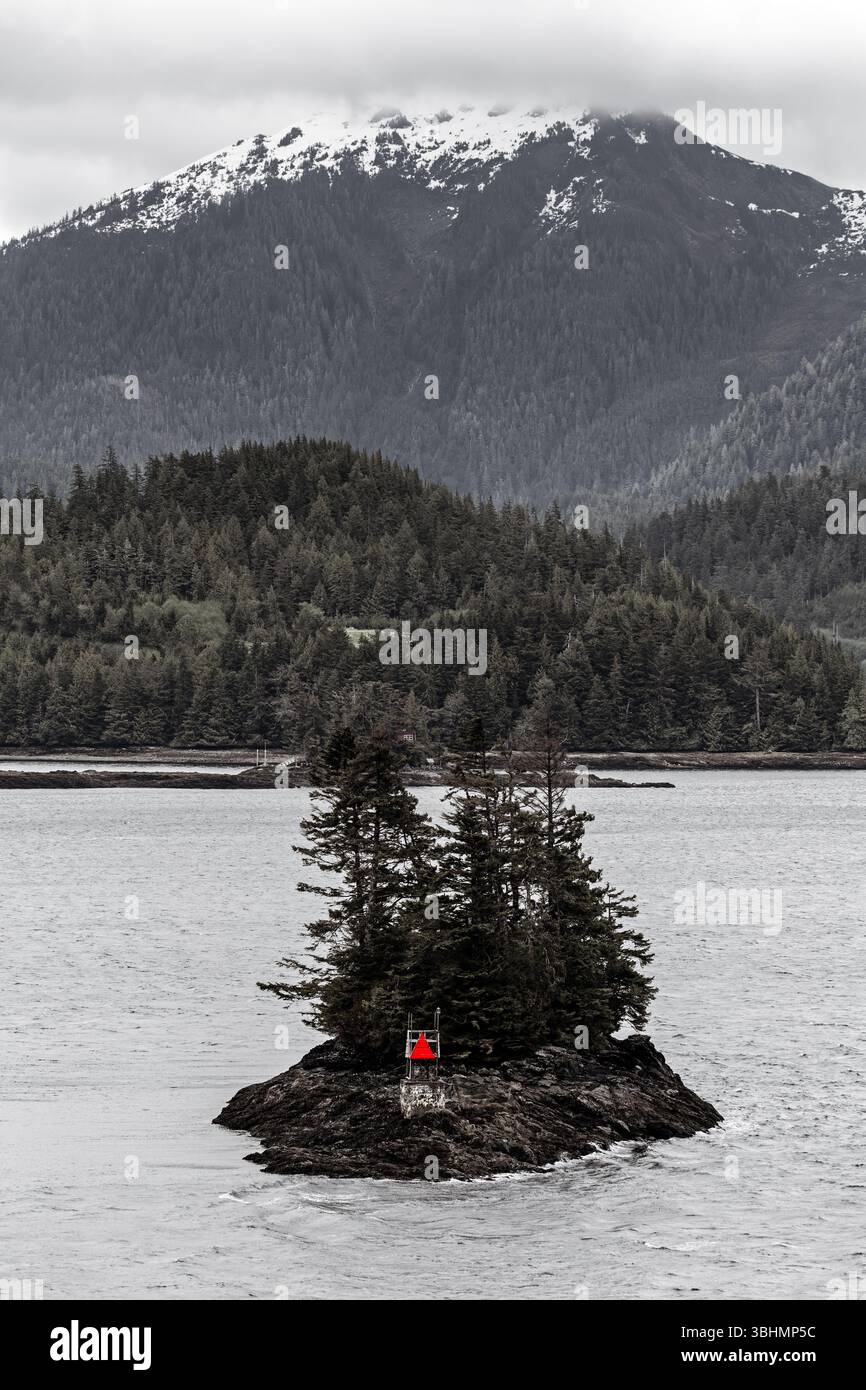 Navigation Marker, Channel Island, Ketchikan, Revillagigedo Island ...