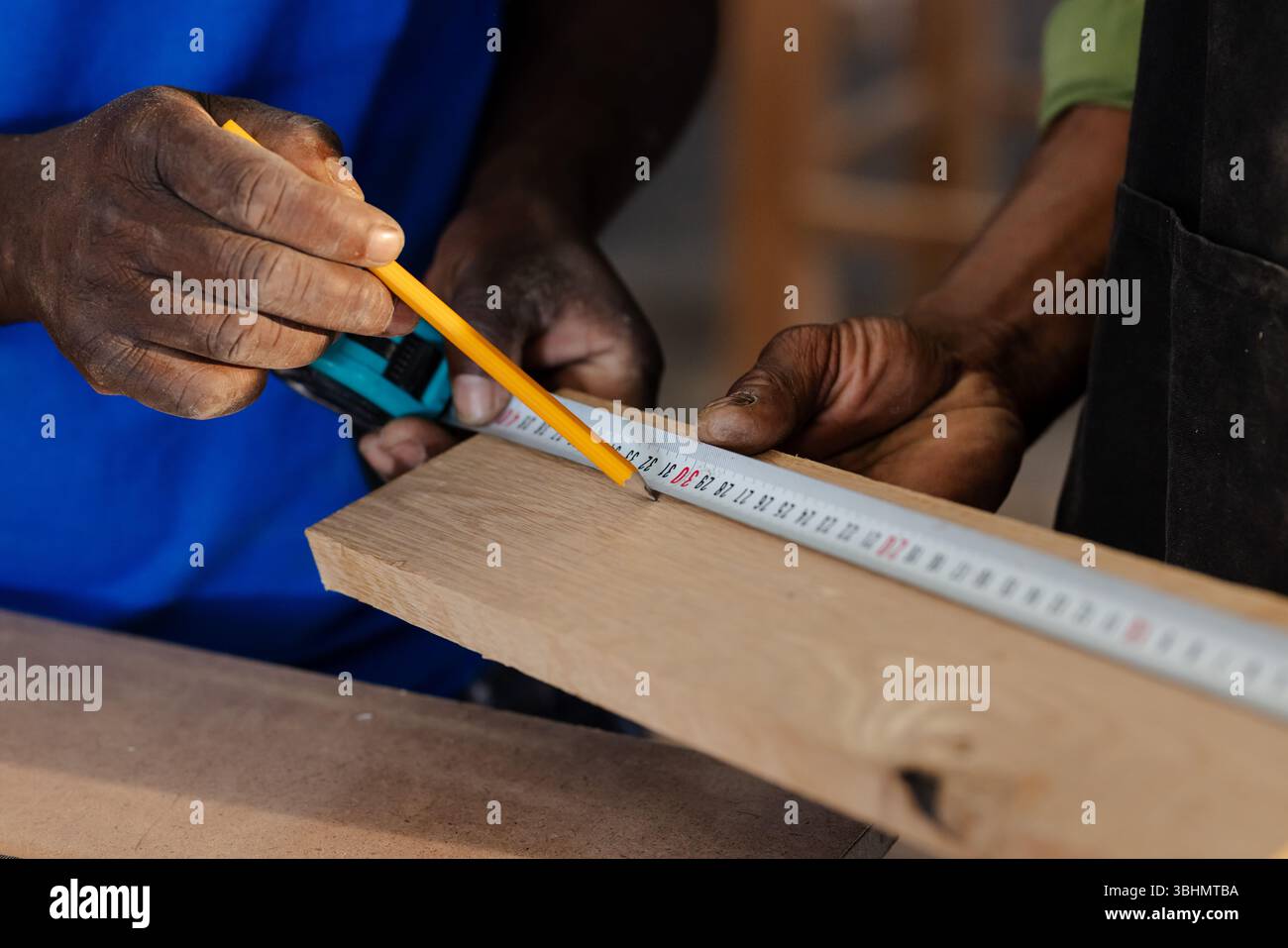 African american colleagues measuring hi-res stock photography and ...